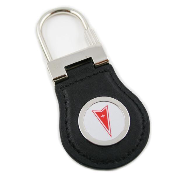 Buy Pontiac Red Logo Black Leather Key Chain in Naperville, Illinois ...