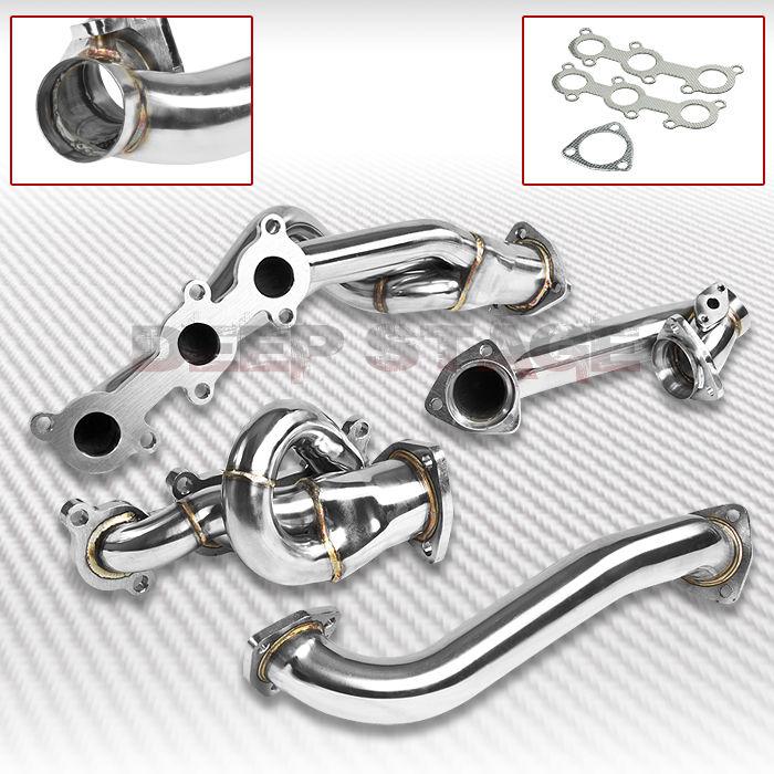 Find SS TUBULAR EXHAUST MANIFOLD HEADER EXTRACTOR+Y-PIPE 01-04 TACOMA 3.4L V6 5VZ-FE in Rowland ...