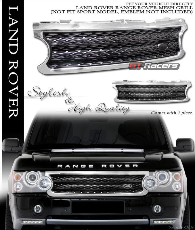 Find CHROME/BLK MESH STYLE FRONT HOOD BUMPER GRILL GRILLE 2006-2009 ...