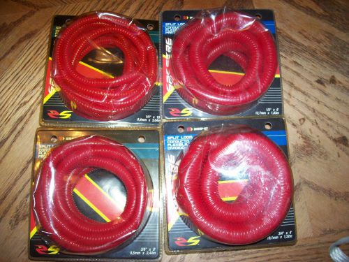 Find RED WIRE COVERING LOOM CONVOLUTED TUBING SPLIT LOOM OVER 25 FEET ...