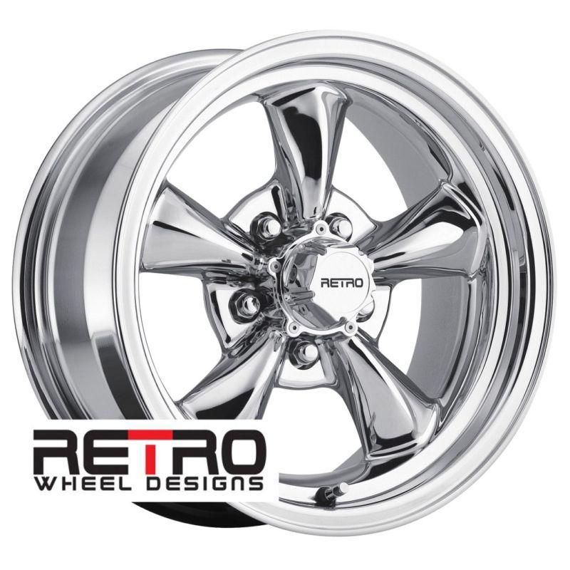 Find 15x7" Retro Chrome Wheels Rims 225/60R15 BFG Tires for Chevy Bel ...