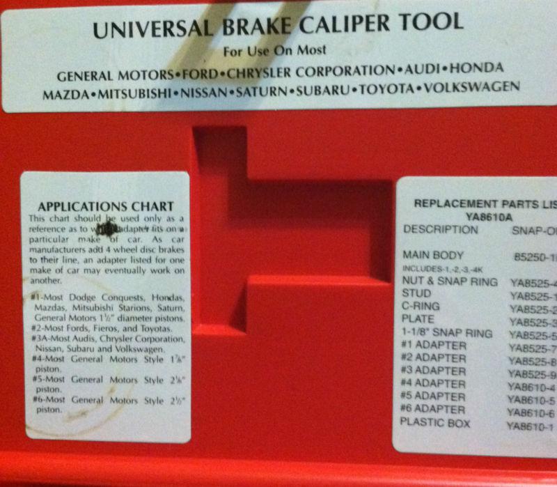 Find BLUE-POINT TOOLS Universal Brake Caliper Tool SET YA8610 IN CASE ...