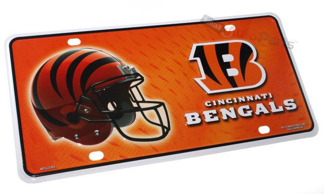 Find CINCINNATI BENGALS NFL LICENSE PLATE ALUMINUM STAMPED METAL TAG ...