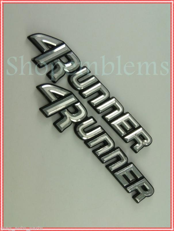 Find 90-95 Toyota 4Runner SR5 Rear Liftgate Emblem Badge Decal Silver ...