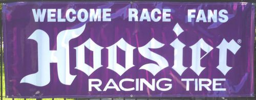 Sell Hoosier Tires Racing Banner Vinyl Big 8 Foot Long New FREE Hoosier ...