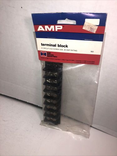 Sell AMP TERMINAL BLOCK- 8 Circuit 8-32 SCREW SIZE 30 AMP RATING in NJ ...