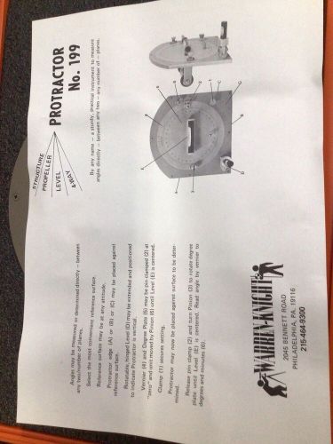 Sell Propeller Protractor in , for US $600.00