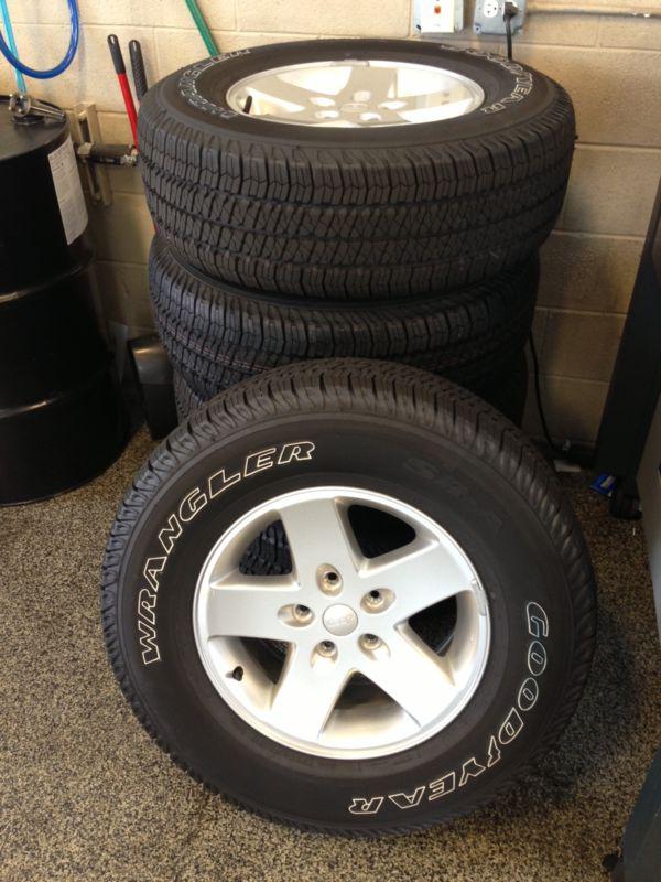 Sell New~2013 Jeep P255/75R17 Goodyear Wrangler Tires & Rims in Plainfield, Illinois, US, for US ...