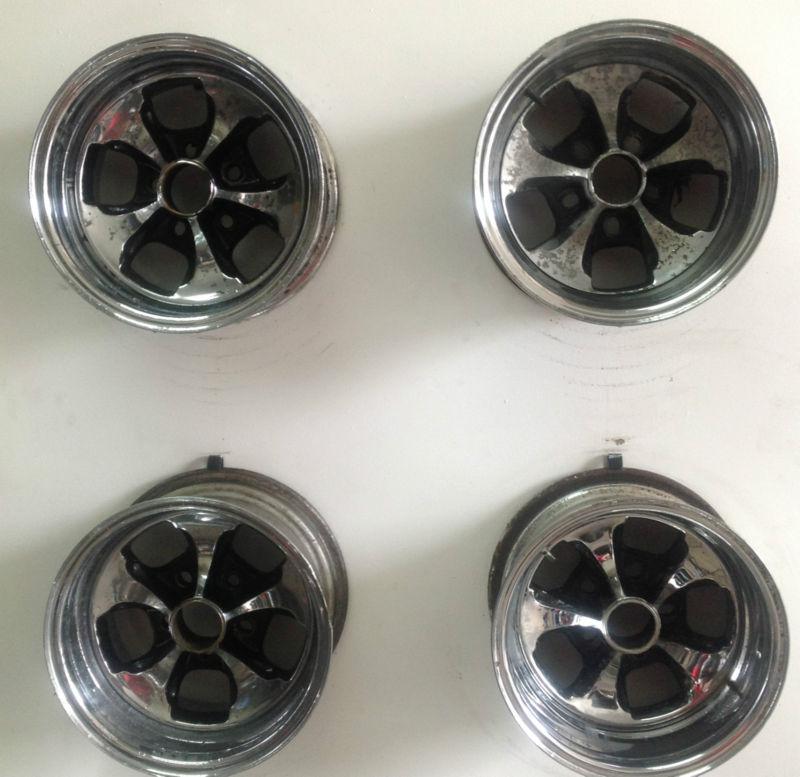Sell Set 4 14" Keystone Klassics Wheels Muscle Classic Car Chrome Tri ...