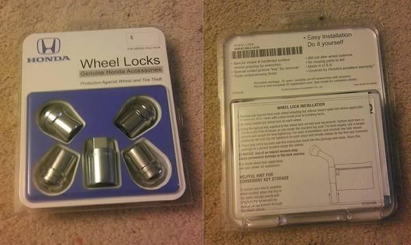 Buy Honda Genuine Wheel Locks 08W42-SCV-101 OEM Set Protect Against ...