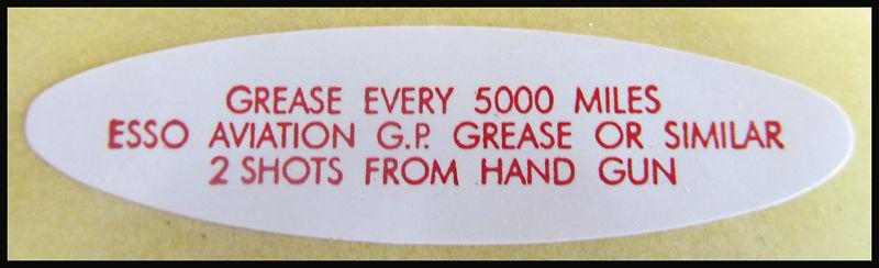 Sell TRIUMPH NORTON BSA SMITHS SPEEDO SPEEDOMETER DRIVE STICKER PN ...