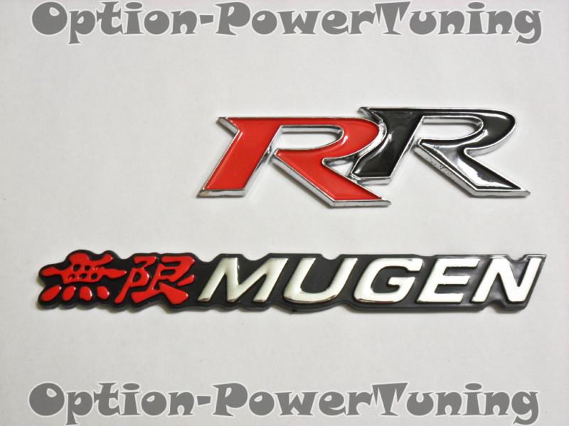 Sell Honda Mugen RR emblem combo Red logo badge Sticker Civic Accord SI ...