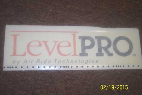 Purchase 12" Level Pro by Air Ride Decal, Orange & Black Lettering in ...
