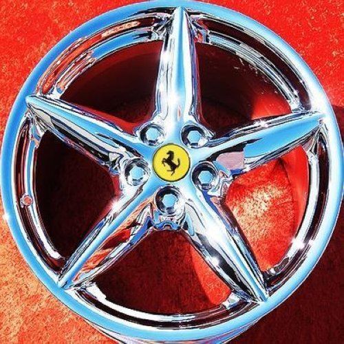 Purchase SET OF 4 CHROME 18" FERRARI 360 MODENA OEM WHEELS RIMS 430 ...