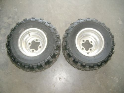 Purchase 02 Honda 400EX Rear Tires Wheels Rims 20x10R9 DUNLOP KT335 ...