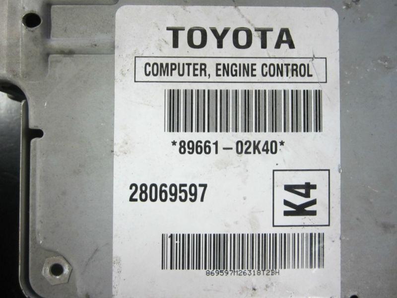 Purchase ECM 89661-02K40 2004-2006 TOYOTACOROLLA MATRIX 1.8L A/T in Santa Ana, California, US ...