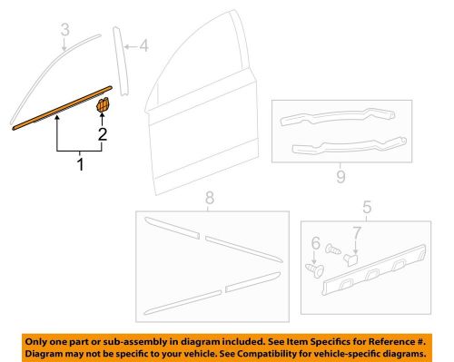 Purchase HONDA OEM CR-V-Door Window Sweep-Belt Molding Weatherstrip ...