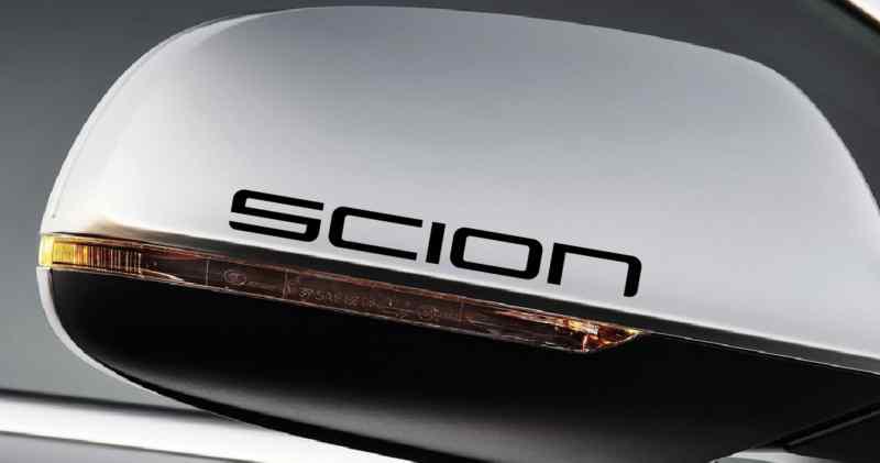 Purchase Scion Door Mirror Kit BLACK decal sticker emblem Toyota iQ xD ...