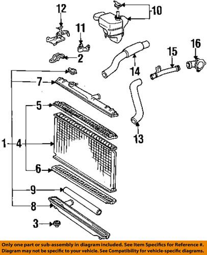 Purchase TOYOTA OEM 1632262020 Radiator-Inlet Pipe in Brunswick, Ohio ...
