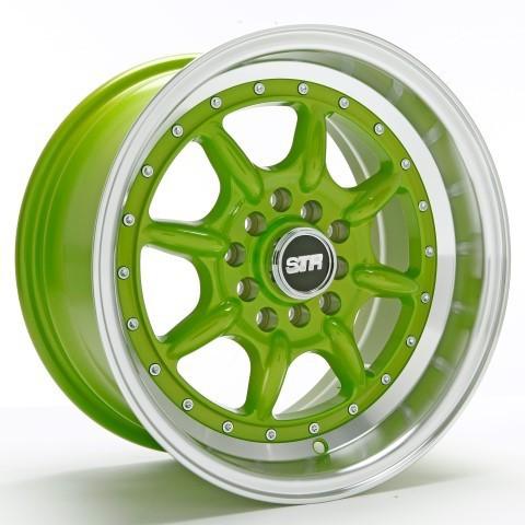 Purchase 15'' STR 504 Green Machine Lip 15x8 4x100/114.3 +25 dc2 da ...