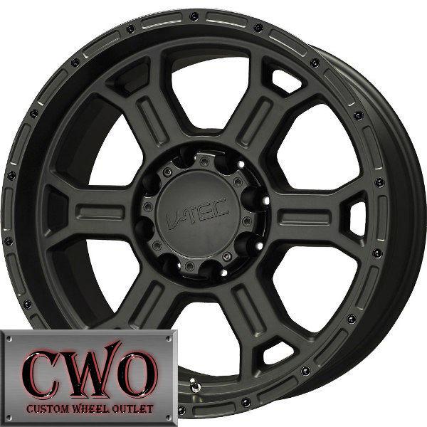 Buy 17 Black V-Tec Raptor Wheels Rims 5x139.7 5 Lug Dodge Ram Durango ...