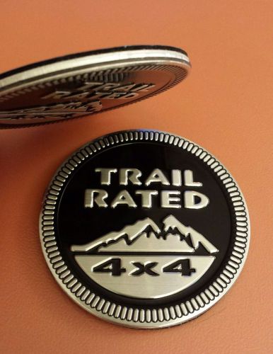 Buy Nameplate Black Trail Rated 4x4 Logo Car Auto Badge Stickers 1 each ...