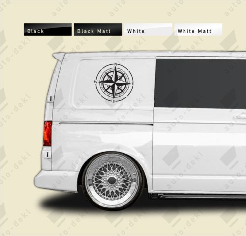 Buy 2x LARGE Compass Sticker Decals - Caravan Campervan Motorhome Van ...