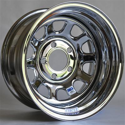 Buy Circle Racing Wheels Series 27 Chrome Wheel 15"x8" 5x4.75" BC Set ...
