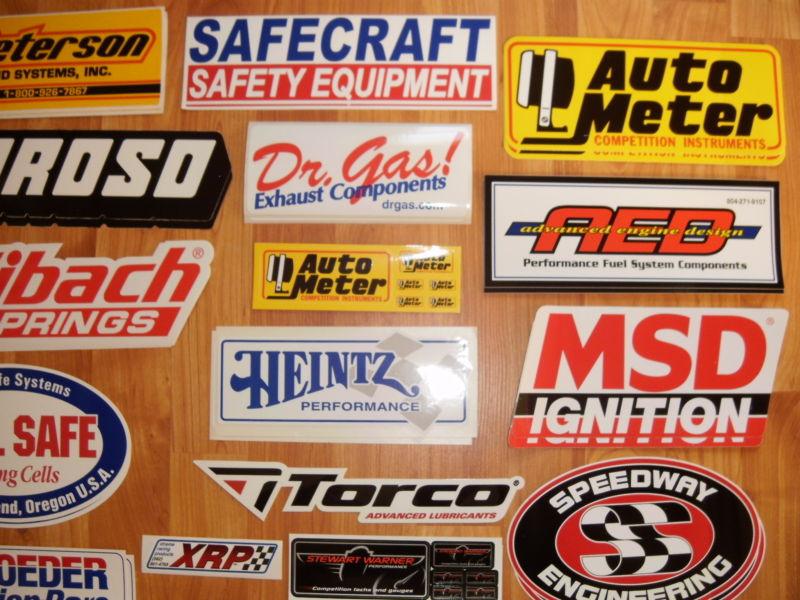 Buy 42 Piece NASCAR Racing Contingency Decal Set - Auto Meter Eibach ...
