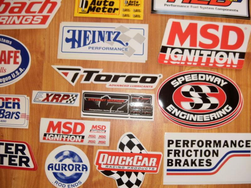 Buy 42 Piece NASCAR Racing Contingency Decal Set - Auto Meter Eibach ...
