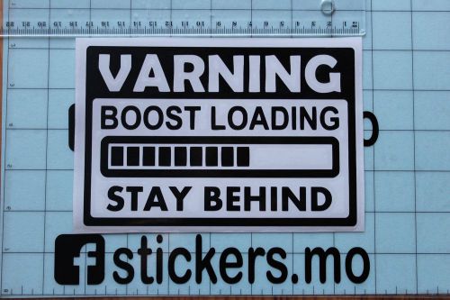 Find Boost Loading vinyl decal sticker turbo supercharger Toyota BMW ...