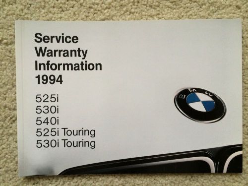 Sell New 1994 E36 318i, 318is 318iC USA BMW Service Maintenance History ...