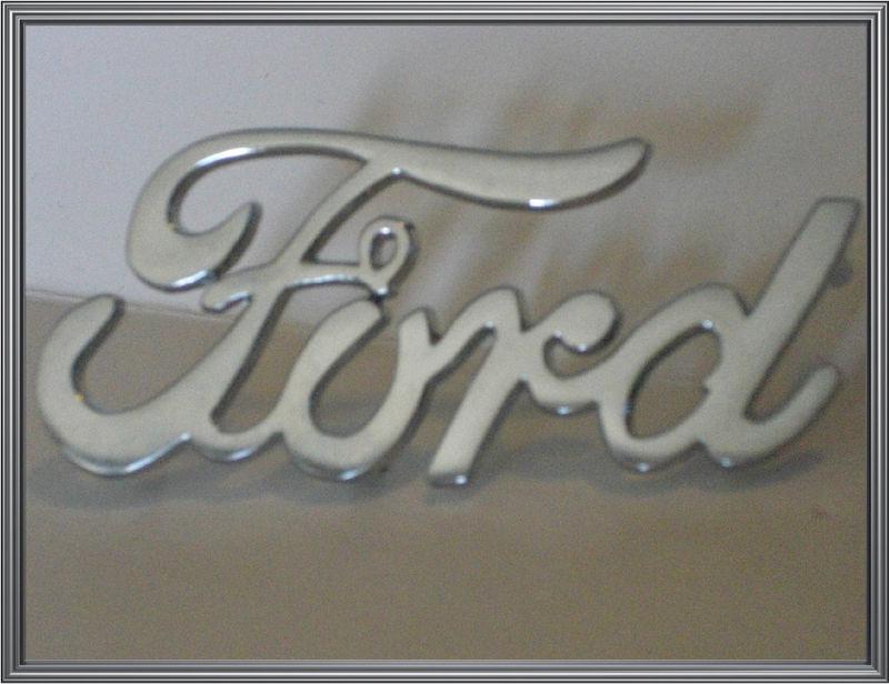 Find Metal Show Chrome Ford Script Vintage Emblem - Street Hot Rat Rod ...