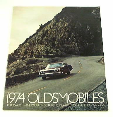 Find 1974 74 OLDSMOBILE BROCHURE 98 Cutlass Supreme Delta 88 in ...