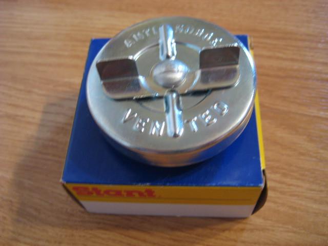 Find NOS gas fuel tank cap RAISED letters correct S rivet !!!! NO ...