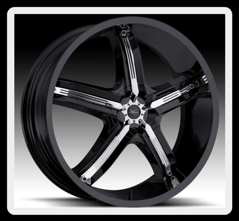 Find 22" MILANNI 459 BELAIR 5 5X115 CHARGER-SRT8 MAGNUM BLACK WHEELS ...