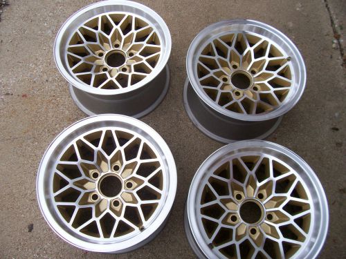 Find Trans Am 15x8 WS6 Pontiac snowflake Gold Western GM wheels (4) in ...