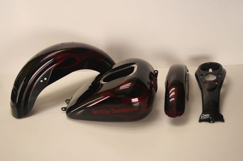 Find 2004-2005 Harley Super Glide Sport custom paint set tank fenders ...