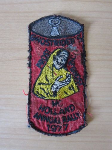 Find MC PATCH GHOSTRIDERS MC HOLLAND ANNUAL RALLY 1977 ROCKER CUT ...