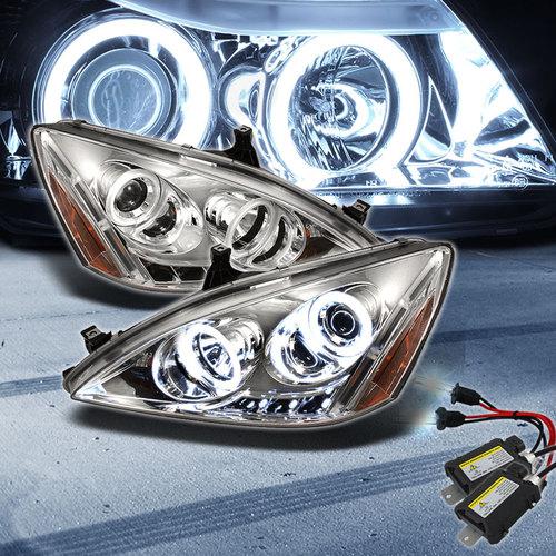 Find SLIM 6000K XENON HID+CCFL HALO 03-07 ACCORD PROJECTOR HEADLIGHTS HEAD LIGHTS SET in Rowland ...