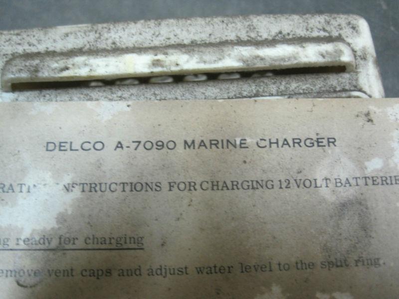 Sell NOS ? GM DELCO REMY 12 VOLT BATTERY CHARGER VINTAGE VETTE 69 ...