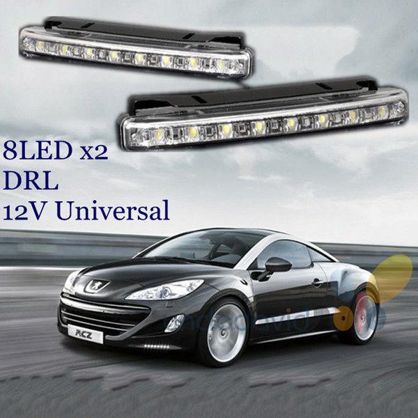 Sell 16 LED 2x8 Universal Car Daytime Running Light Foglight DRL ...