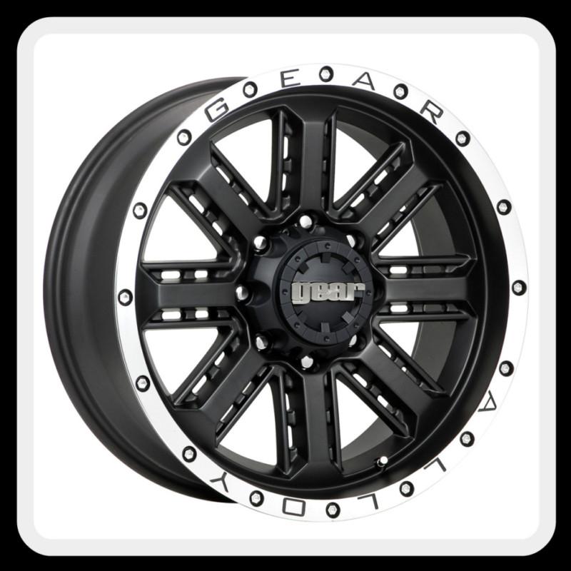 Sell 20" GEAR ALLOY NITRO CARBON BLACK MACHINED SILVERADO 2500 & 3500 ...
