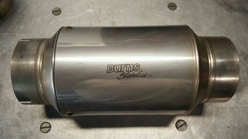 Sell (2) Burns 4" inlet/outlet Ultra Light Stainless Steel Race ...