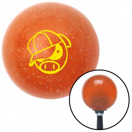 Sell Yellow Rally Pig Orange Metal Flake Shift Knob with 16mm x 1.5 ...