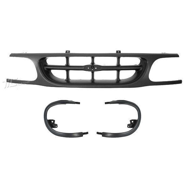 Purchase 1995-1997 Explorer Sport Front Grille Center Matte Black Frame ...