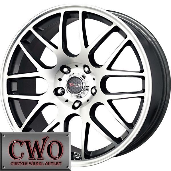 Buy 17 Black Konig Unknown Wheels Rims 4x100/4x114.3 4 Lug Civic ...