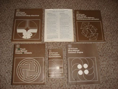 Purchase 1978 FORD TRUCK BRONCO SHOP MANUAL SET ORIGINAL SERVICE BOOKS ...