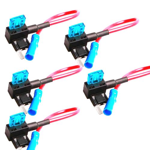 Purchase 5Pack 12 24V ATM APM Add A Circuit Fuse Tap Piggy Back MINI ...