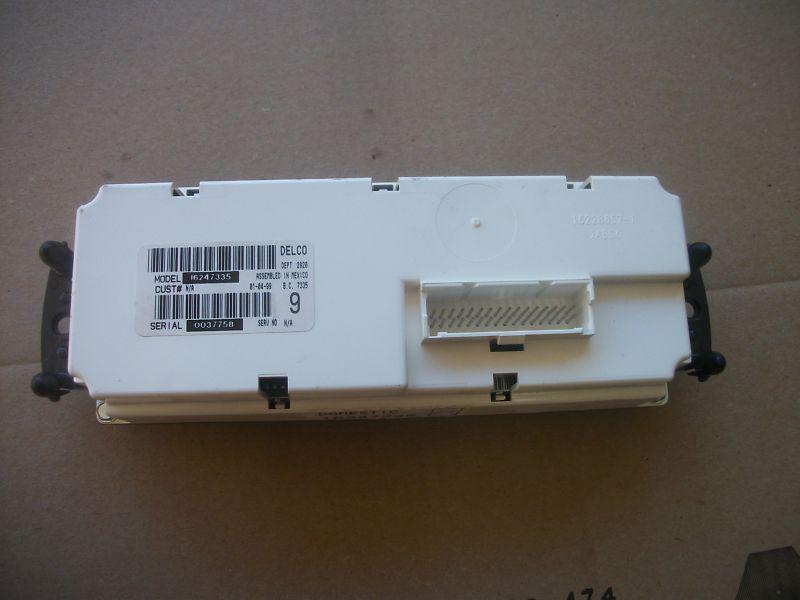 Purchase 16247335 COMPUTER CLIMATE CONTROL AC AIR SWITCH CHEVY S10 ...